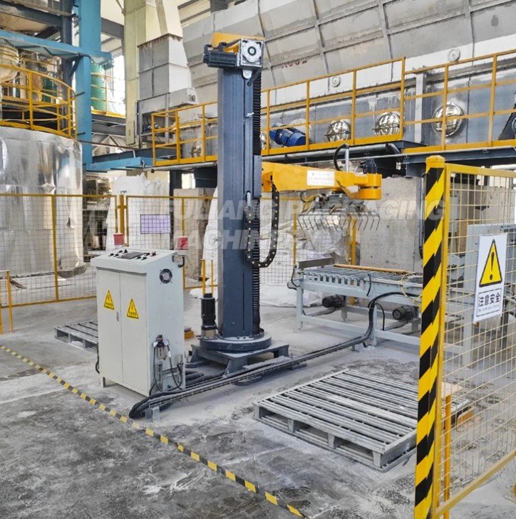 Automatic Column Stacker Bag Carton Robot Palletizer with Conveying Line